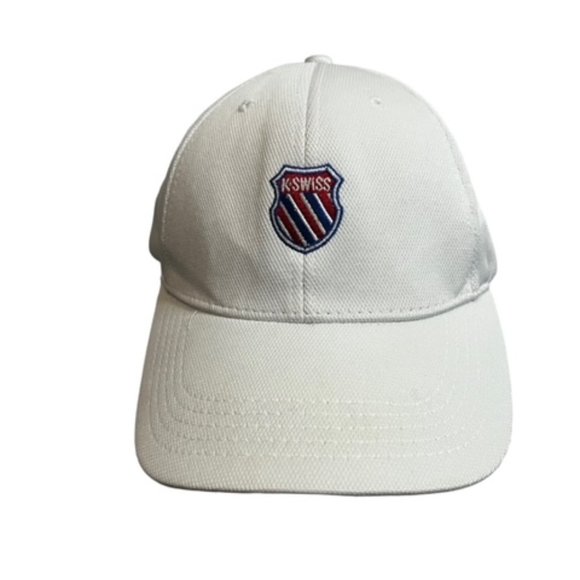 K-Swiss | Accessories | Kswiss White Logo Hat Baseball Tennis Cap Osfm ...